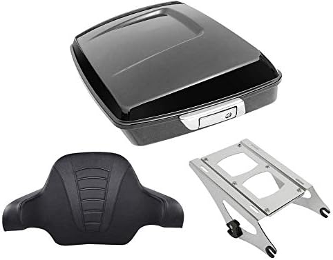 Amazon.com: Vivid Black Chopped Tour Pack Luggage Kit fits for Harley ...