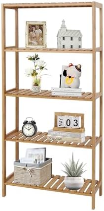 Amazon.com: Bamboo Natural 3 Tier Shelf : Home & Kitchen