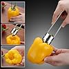Amazon.com: Red Bell Pepper Seed Corer Tool,Stainless Steel Fruit and ...