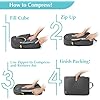 Gonex Compression Packing Cubes, Expandable Packing Organizers 4pcs ...