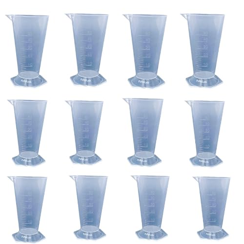 Buy SIINC Plastic Transparent Measurement Beaker/Measuring Cup Conical ...
