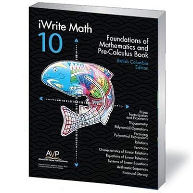Foundations of Mathematics and Pre-Calculus 10 BC Edition Workbook ...