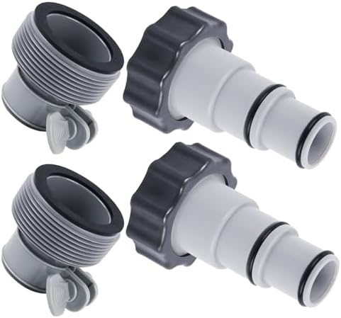 Amazon.com: 6 Pack Pool Hose Adapters, 2 Types 1.5" & 1.25" Dual-Size ...