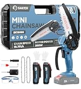 Amazon.com : Saker Mini Chainsaw Cordless 6-Inch-Switch Security Lock ...