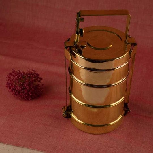 Buy Brass 3 Tier Tiffin Box Online at Low Prices in India - Amazon.in