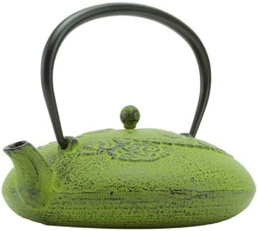 Rikyu Japanese Cast Iron Tea Kettle Dragon W/strainer 0.6l, Green ...