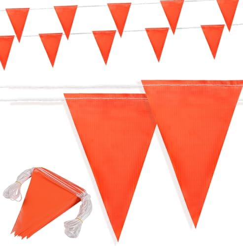 Amazon.com: GUFJUCH Pennant Safety Flags, Flagging Banner Warning Flags ...