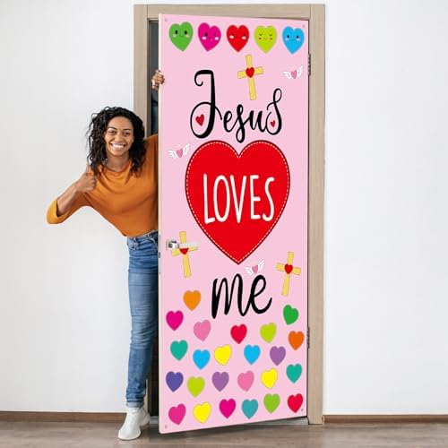 Amazon.com: Fanfanwin Christian Door Cover Classroom Decorations ...