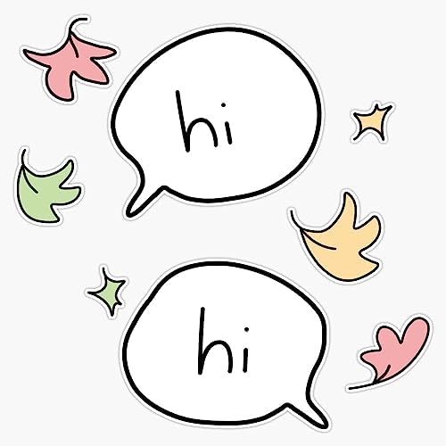 Amazon.com - Heartstopper - Charlie and Nick - Hi Bumper Sticker Vinyl ...