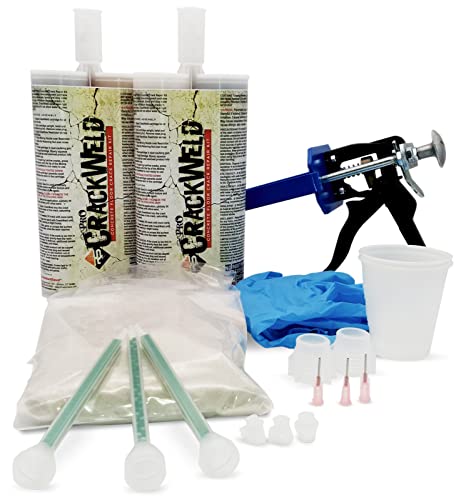 CrackWeld PRO Concrete Floor Repair Kit – Seal Cracks in Basement Slabs ...