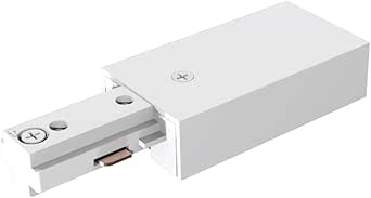 VEOLUX Lighting, H Track Live End Connector in White, UL Listed ...