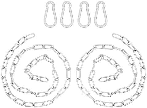 DesertBoy 2Pcs Stainless Steel Chain Heavy Duty M4 Hanging Chair Chain ...
