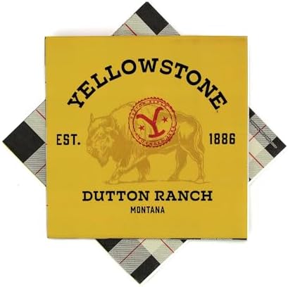 Amazon.com: Yellowstone (Beverage Napkins) 5" Square, Cocktail, Pack of ...