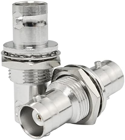 Amazon.com: SJZBIN 2PCS BNC Female to Female Adapter Bulkhead Insulated Connector Female to ...