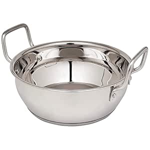 Buy Bartan Star Stainless Steel Induction Friendly Cooking Kadai ...