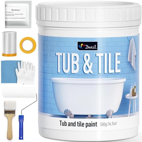 Amazon.com: DWIL Tile Paint, Tub and Tile Refinishing Kit with Tools ...