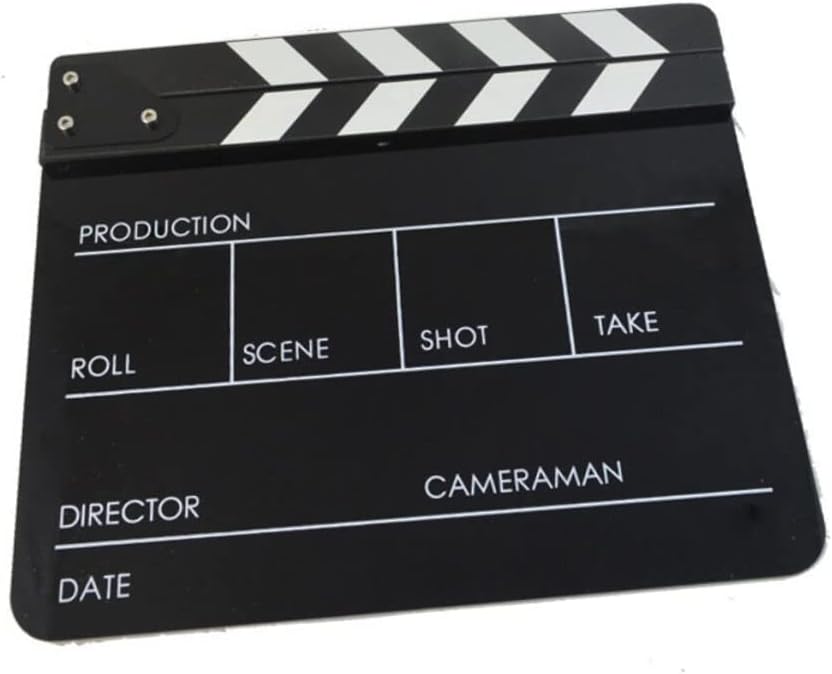 Amazon.com : SOLUSTRE Blank Clapperboard Cinema Clapper Board ...