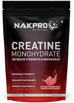 NAKPRO NUTRITION Micronised Creatine Monohydrate | 100g (25 Servings ...