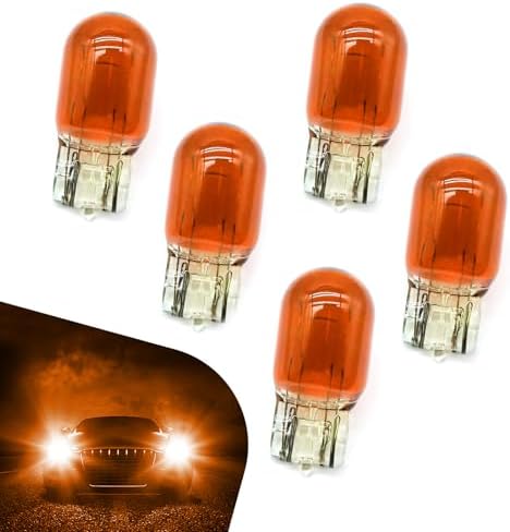 Amazon.com: WZP 5 PCS 7443 Bulbs, T20 7444 1891 21/5W Glass Turn Signal ...