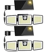 AIXPI Solar Security Lights, Solar Flood Lights Motion Sensor 156 LED ...