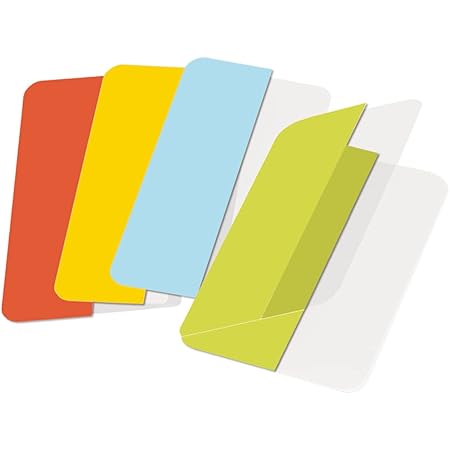3L 40 mm Self Adhesive Twin Index Tabs - Assorted Colour (Pack of 24 ...