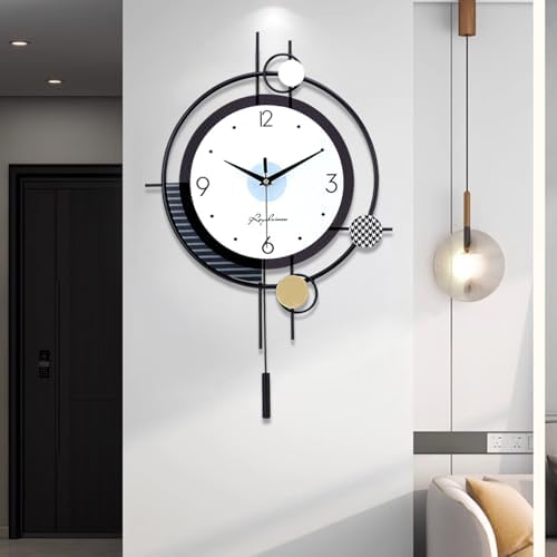 Amazon.com: Modern Wall Clock Battery Operated 23 Inch SHUNZY Large ...