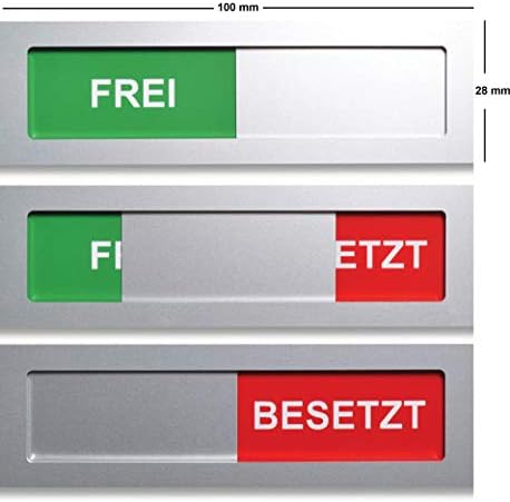 Promessa-Design Frei - Besetztschild XL - Mit Schieber - Freibesetzte ...