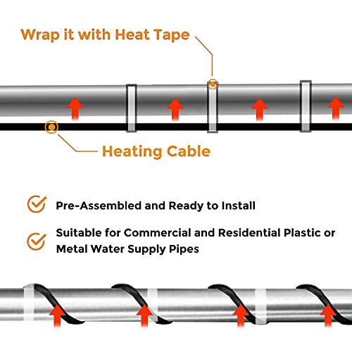 Snapklik.com : Giraffe Tools Heat Cable, Heat Cables For Roofs And ...