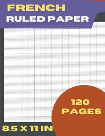 Amazon.com: French Ruled Notebook ( FRN ): french ruled Notebook ...