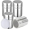 Amazon.com: 4 Pcs Powdered Sugar Shaker with Lid, Stainless Steel Fine ...