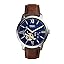 Amazon.com: Fossil Men's Townsman Automatic Stainless Steel and Leather ...