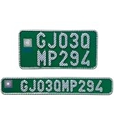 Moto Utility Green Aluminum Number Plate for Electric Scooters | IND ...