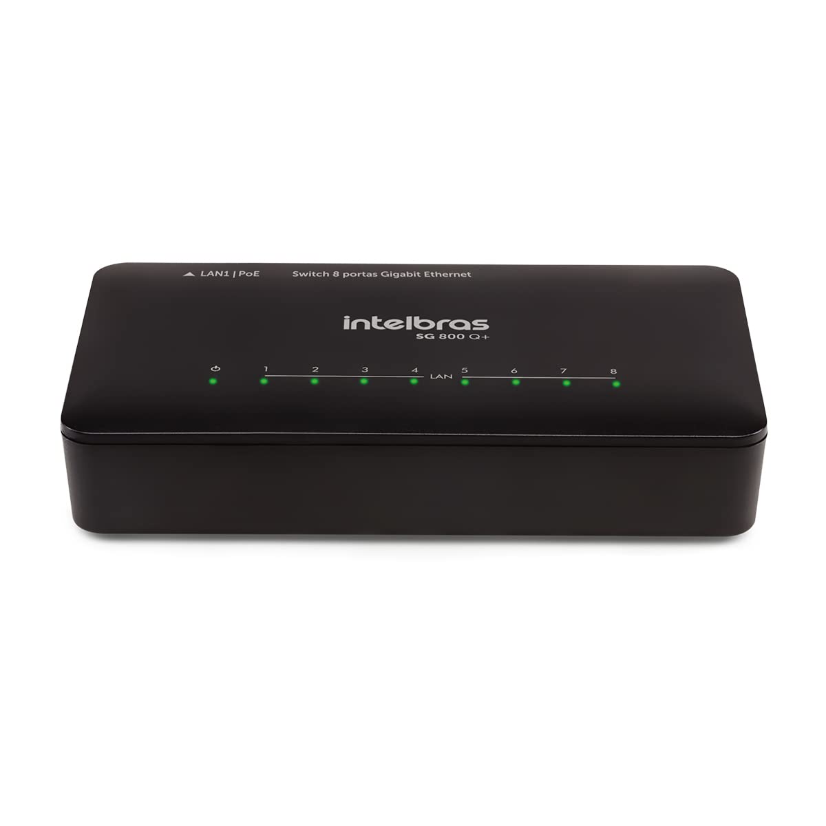 Switch 8 portas gigabit ethernet 10/100/1000mbps Sg 800 Q+ - Intelbras ...