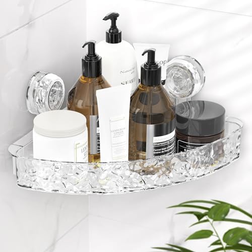 Amazon.com: KATIKADDY Large Corner Shower Caddy Suction Cup, No ...