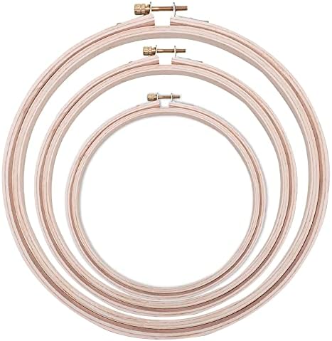 MANCHAP 15 Pack 8 Inch Embroidery Hoops, 20cm Adjustable Cross Stitch ...