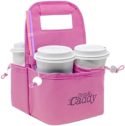 Amazon.com: Drink Caddy Portable Drink Carrier and Reusable Coffee Cup ...