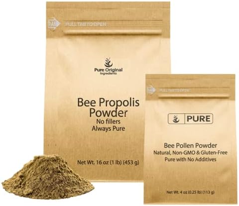 Amazon.com: PURE ORIGINAL INGREDIENTS Bee Pollen and Bee Propolis ...
