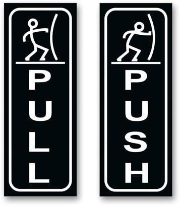 999Store office supplies sunboard push pull sticker signage Pull and ...