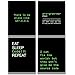 Amazon.com: Office Decor - Computer Science Art - Set of 4 Geek Wall ...