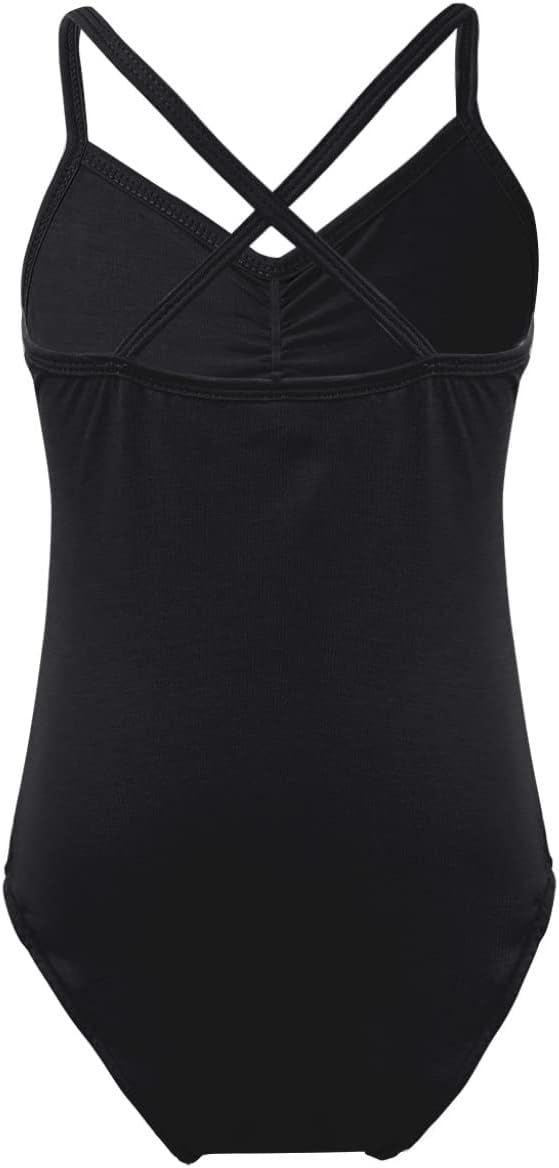 Amazon.com: Freebily Kids Girls Sleeveless Spaghetti Straps Gymnastics ...