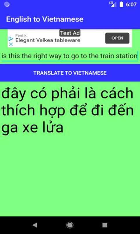 Vietnamese Language Translator