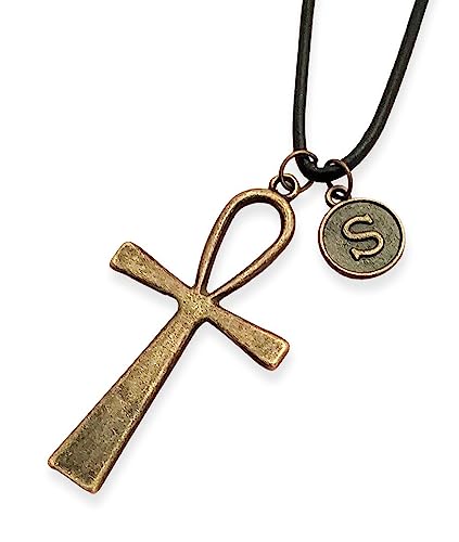 Amazon.com: Large Ankh Necklace, Bronze Ankh Pendant, Personalized Ankh ...