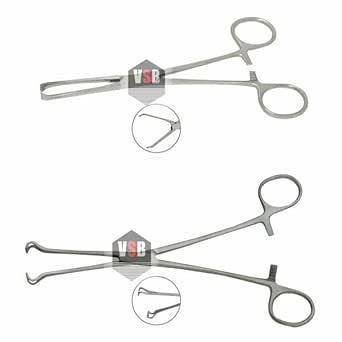 VSB Forceps, Allis Tissue Forcep 6" Babcock Forcep 8", Tissue Holding ...