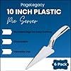 Amazon.com | PageLegacy 10" Heavy Weight Plastic Pie Servers - Set of 6 ...