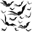 Amazon.de: GoldRock 4 Größen 3D Fledermaus Deko Halloween Sticker, 32 ...