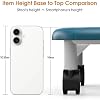 Amazon.com: KitchLife Mobile Low Rolling Stool with 360° Swivel Wheels ...