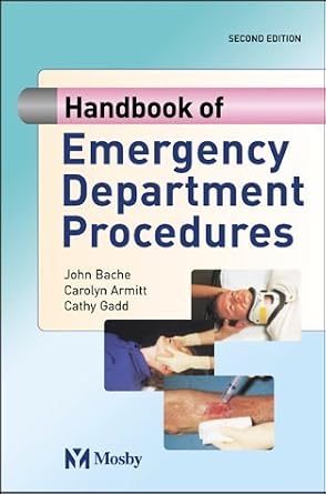 Handbook of Emergency Department Procedures: 9780723433224: Medicine ...