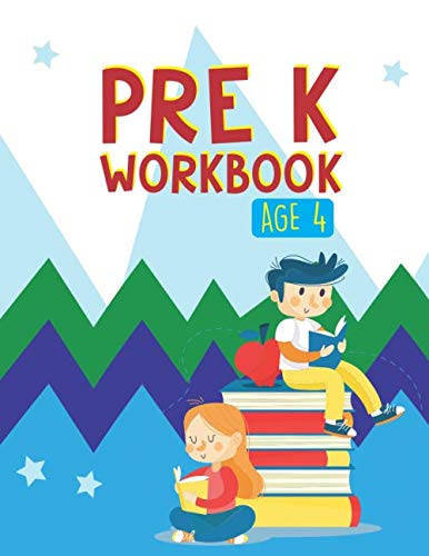 Pre K Workbook Age 4: Colors Book, Numbers Book, Opposites Book, Trace ...