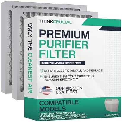 Amazon.com: Crucial Air Purifier Filter – Compatible with Hunter® Brand ...