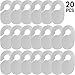 Amazon.com: 20 Pack Clothing Rack Size Dividers Blank Closet Separators ...